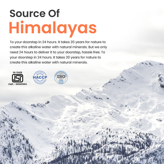 Natural Alkaline Mineral Water from Himalayas - Natural Hege